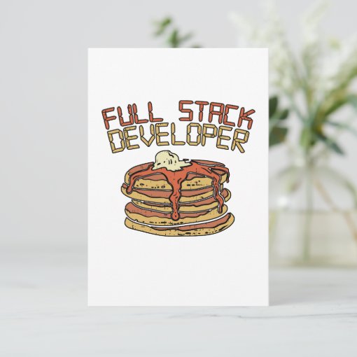 Full Stack Developer Software Programmer Pun Gift Card | Zazzle