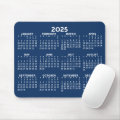 Full Year View Calendar - horizontal Mouse Pad | Zazzle