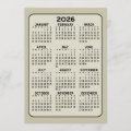Full Year View Calendar - MCM Pattern on Back Program | Zazzle