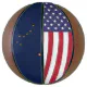 Fullsize Basketball with Flag of Alaska, USA | Zazzle