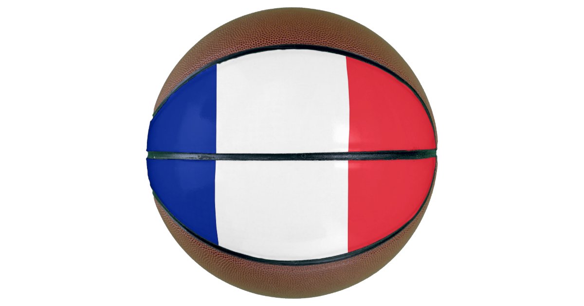 Fullsize Basketball with Flag of France | Zazzle