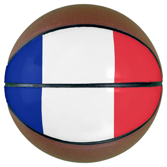 Fullsize Basketball with Flag of France | Zazzle