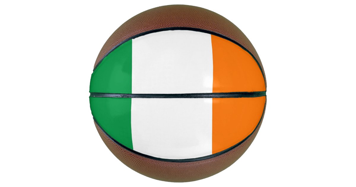 Fullsize Basketball with Flag of Ireland | Zazzle