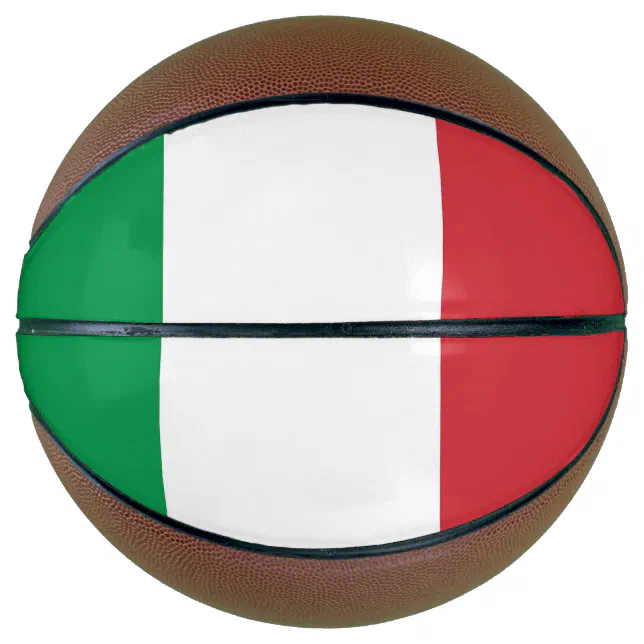 Fullsize Basketball with Flag of Italy | Zazzle