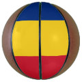 Fullsize Basketball with Flag of Romania | Zazzle