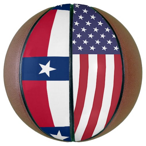 Fullsize Basketball with Flag of Texas | Zazzle