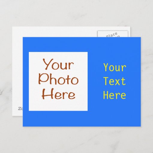 Fully Customizable Basic Postcard | Zazzle