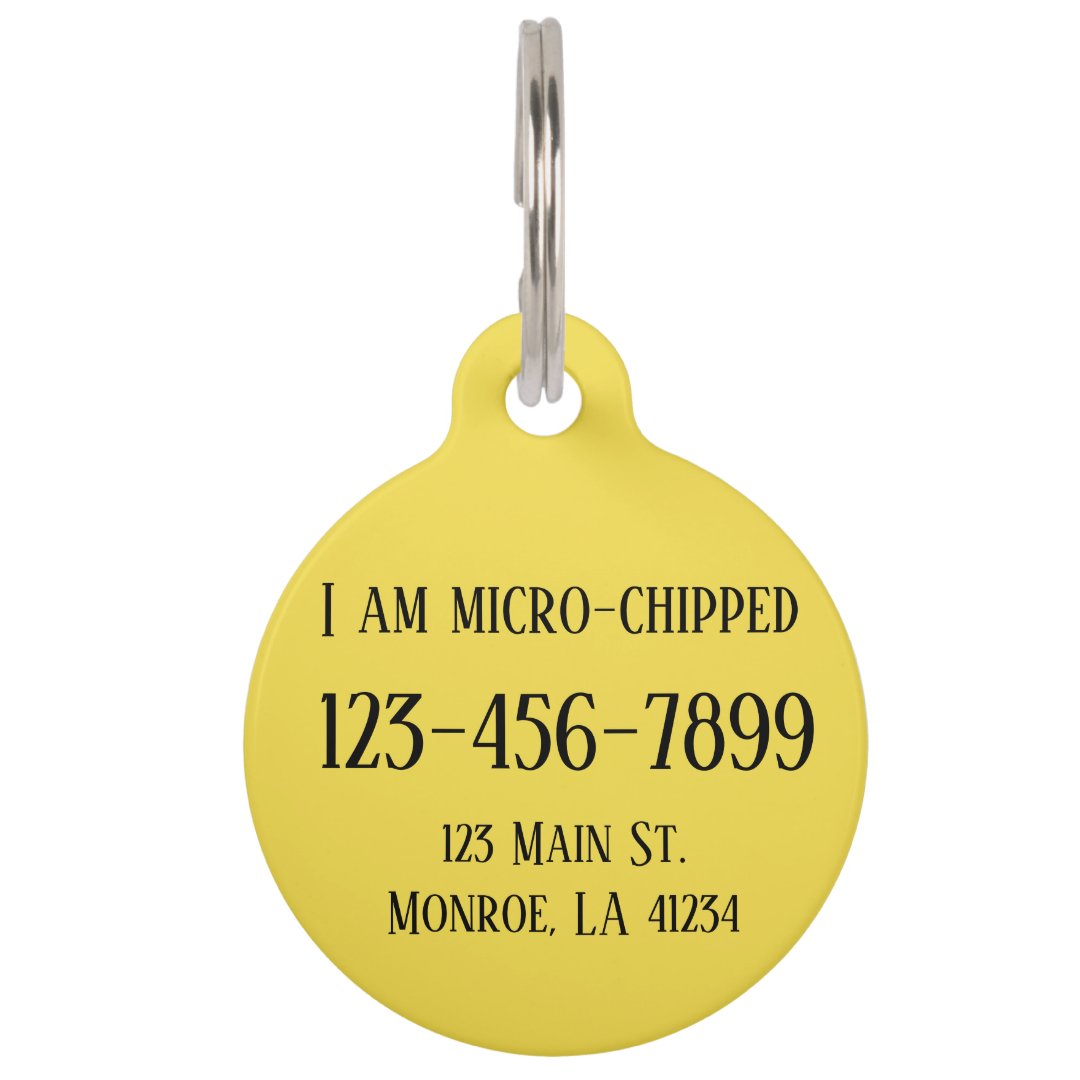 Fully Customizable Dog Tag | Zazzle