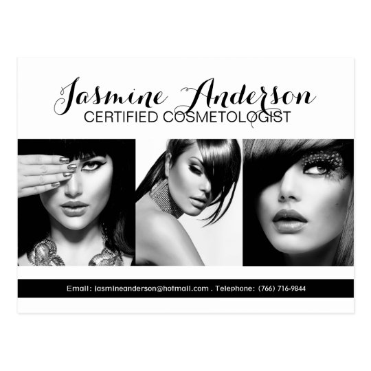 Fully Customizable Makeup Artist Comp Card | Zazzle.com