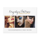 Fully Customizable Makeup Artist Comp Card | Zazzle