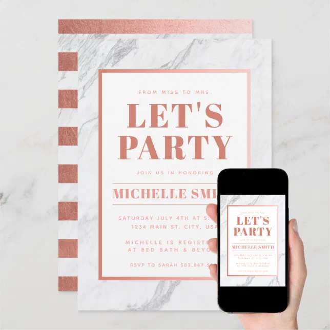 Fully Customizable Party Invitation | Zazzle