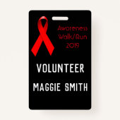 Fully Customizable Volunteer badge | Zazzle