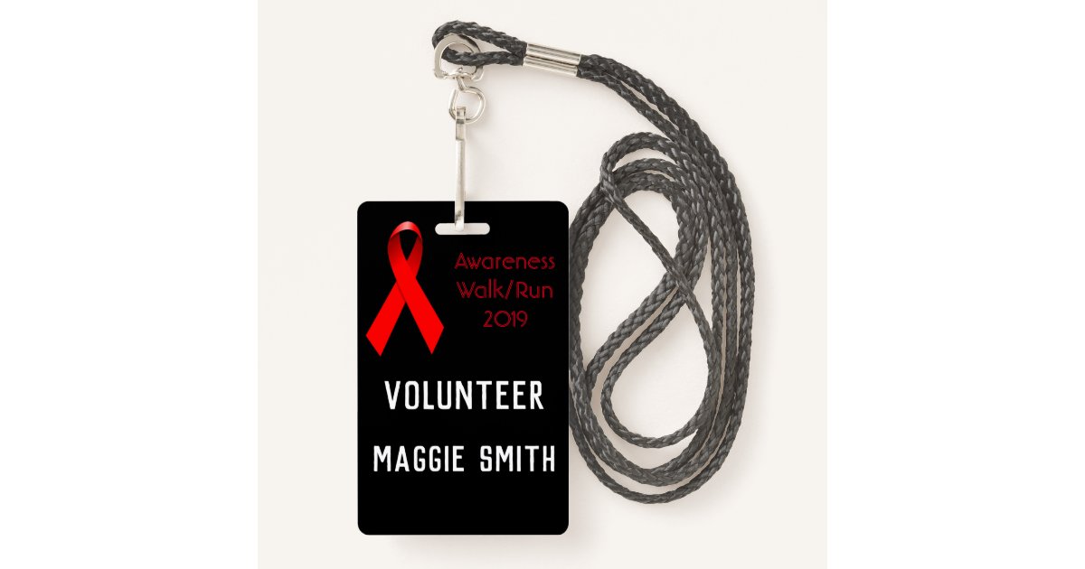 Fully Customizable Volunteer badge | Zazzle
