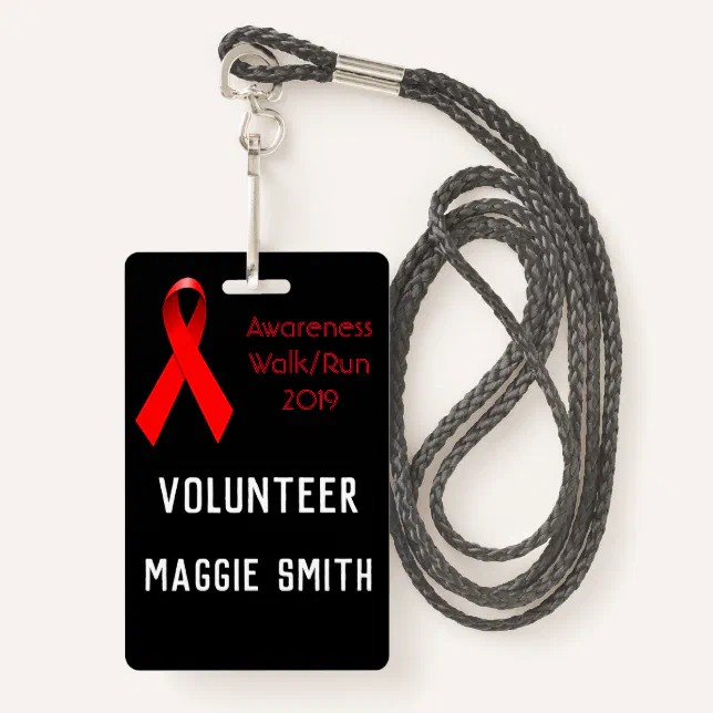 Fully Customizable Volunteer badge | Zazzle