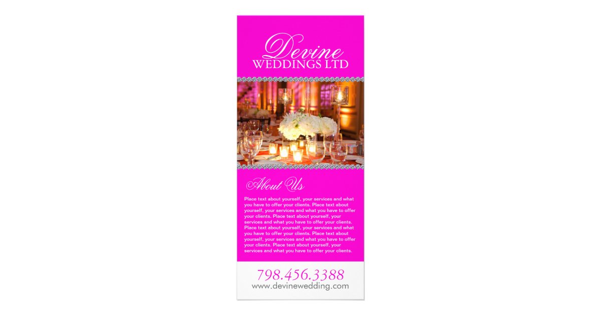 Fully Customizable Wedding Planner Rack Card | Zazzle