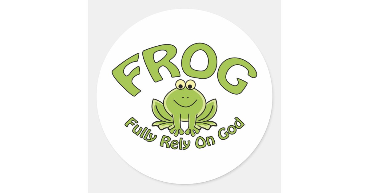 Fully Rely On God Classic Round Sticker | Zazzle