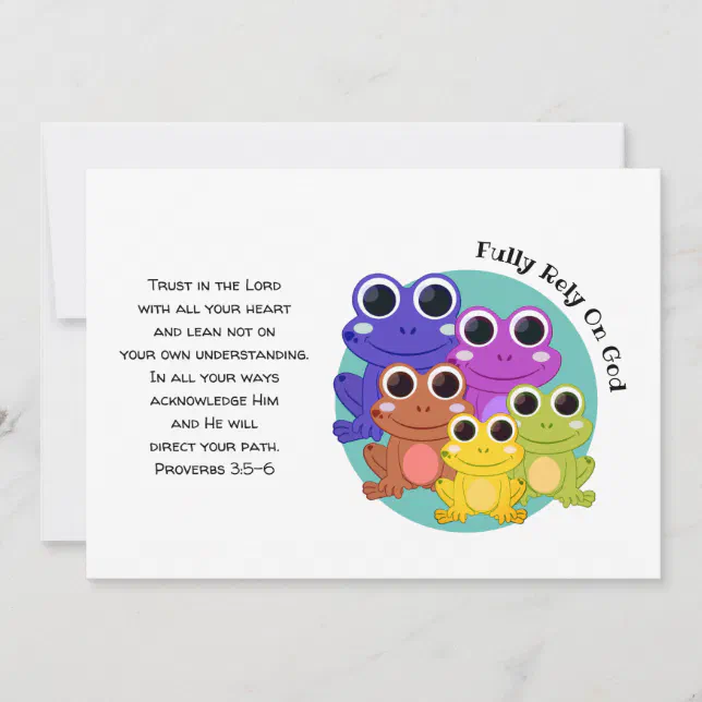 Fully Rely On God FROG Christian Encouragement | Zazzle