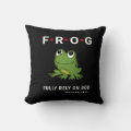 Fully Rely on God Frog Hearts Personalized Throw Pillow | Zazzle