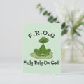 Fully Rely on God Postcard | Zazzle