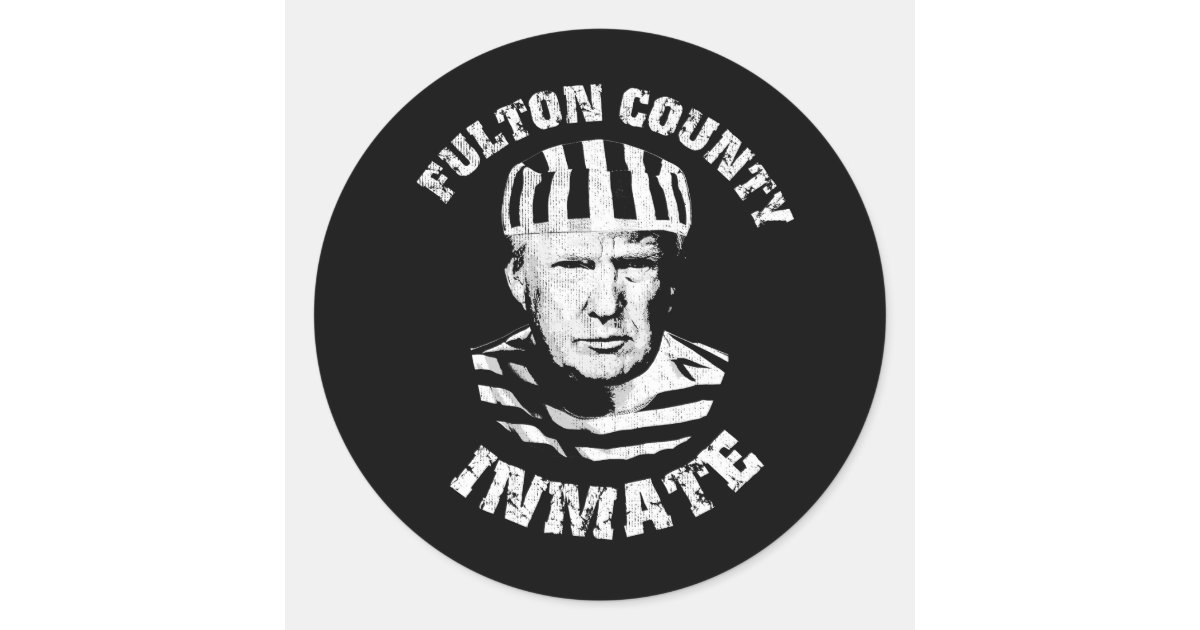 Fulton County Inmate Mugshot Classic Round Sticker | Zazzle