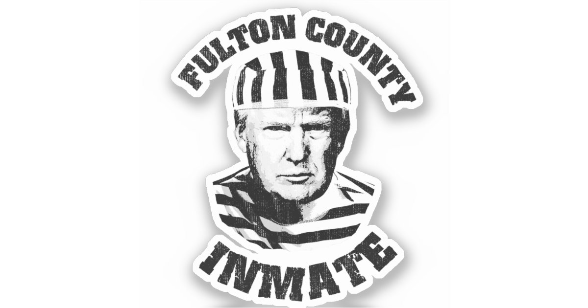 Fulton County Inmate Mugshot Sticker | Zazzle