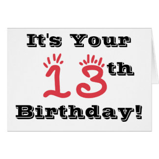 Funny 13th Birthday Cards | Zazzle