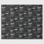Fun 21st Birthday Party Personalized Monogram Wrapping Paper | Zazzle