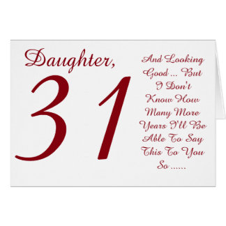 Funny 31st Birthday Cards - Invitations, Greeting & Photo Cards | Zazzle