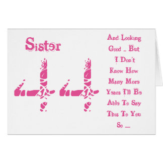 Funny 44th Birthday Cards - Greeting & Photo Cards | Zazzle