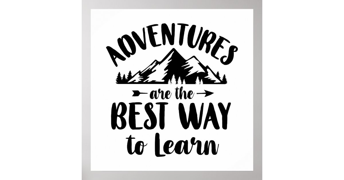 Fun adventure word art poster | Zazzle