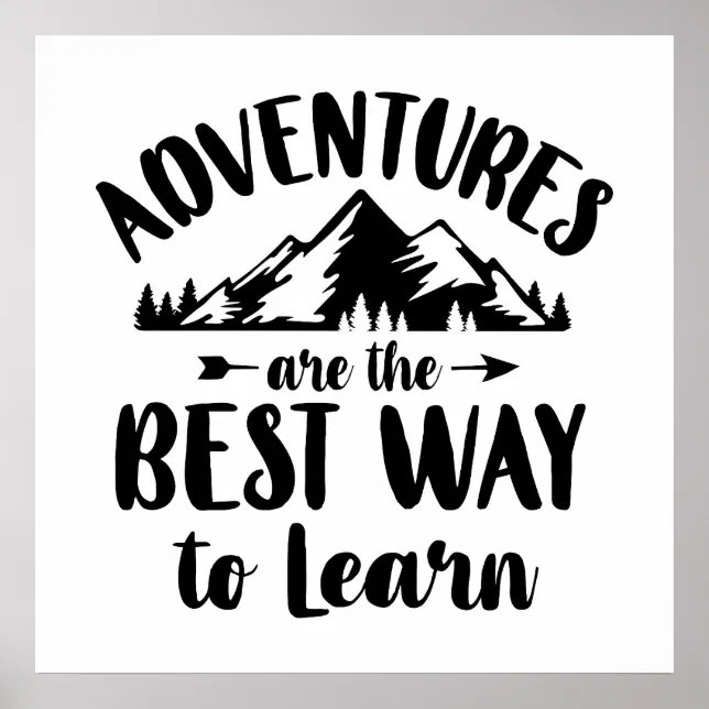 Fun adventure word art poster | Zazzle