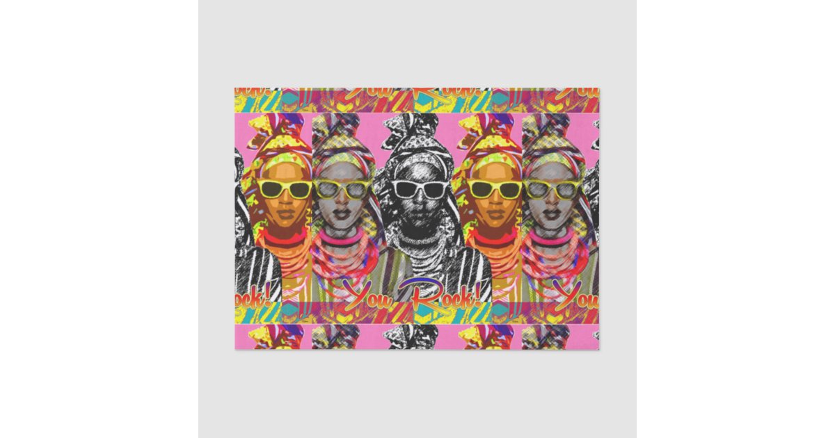 Fun African Fashion Tissue Paper | Zazzle