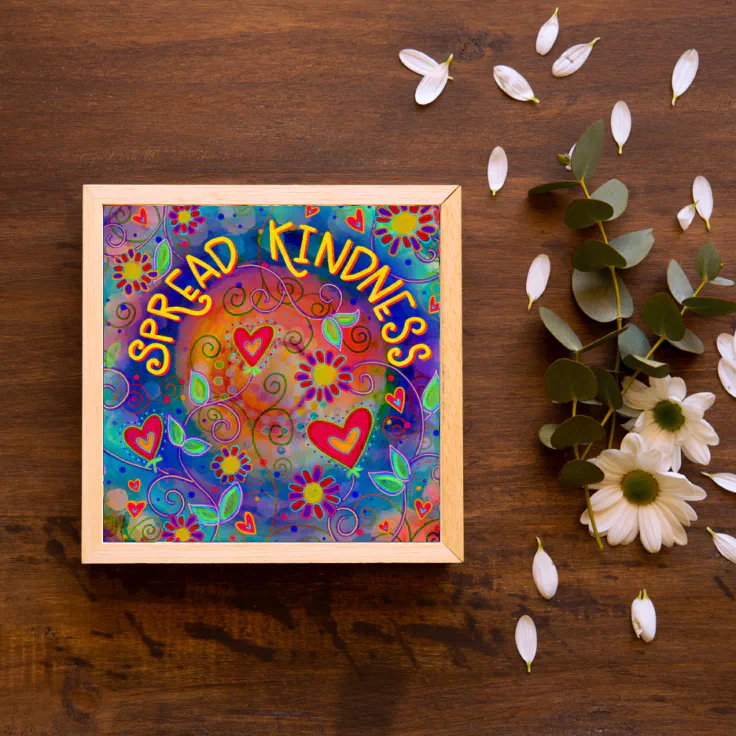 Fun and Cheerful ‘Spread Kindness’ Classroom Poster | Zazzle