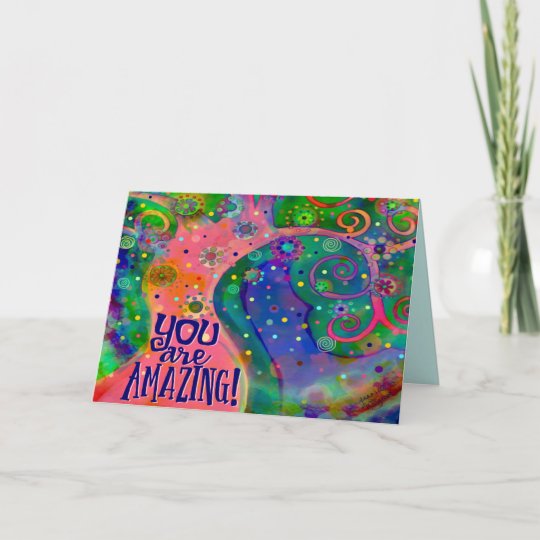 Fun and Cheerful “You are Amazing” Card | Zazzle.com
