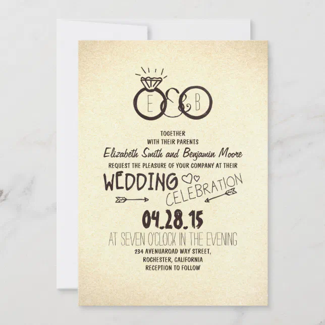 Fun and creative wedding invitations | Zazzle