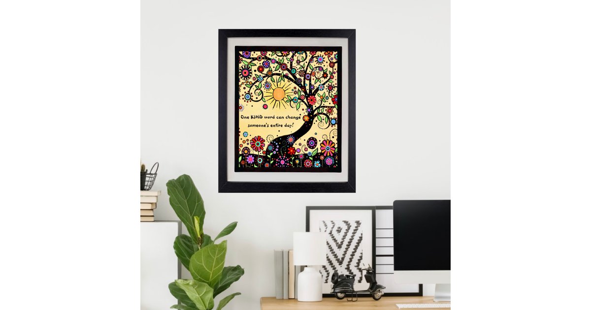 Fun and Inspirational Kindness Classroom Poster | Zazzle