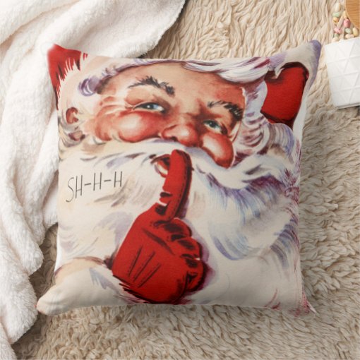 Fun and Whimsical Santa Claus Christmas Throw Pillow | Zazzle