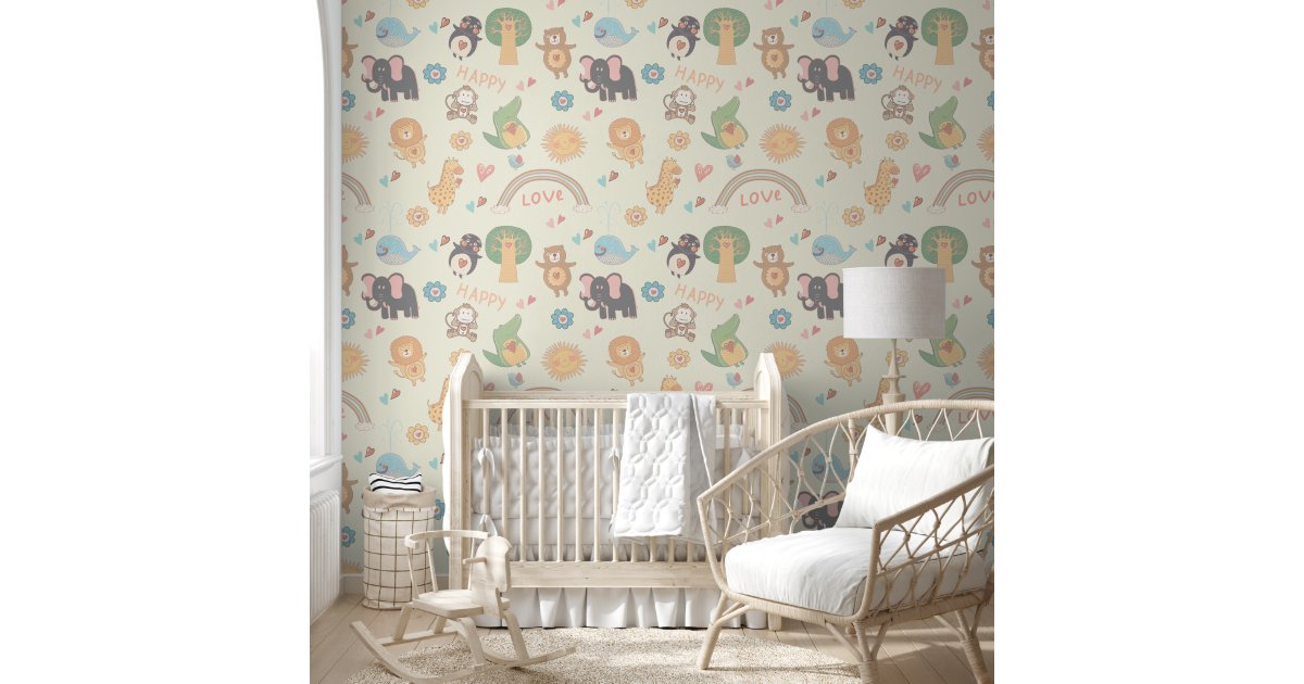 Fun Animal Design - Background Changeable Wallpaper | Zazzle