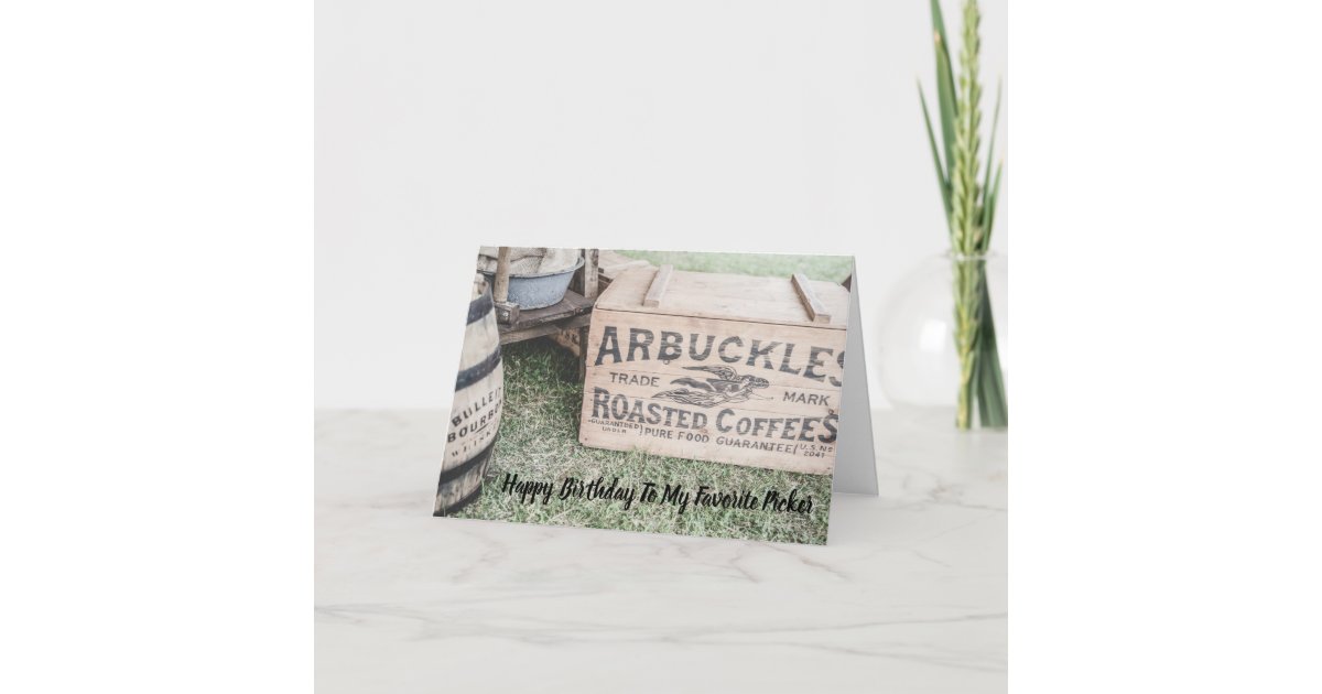 Fun Antique Collector Picker Birthday Card | Zazzle