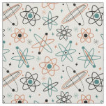 Mid-Century Atomic Inspired Pattern Fabric | Zazzle