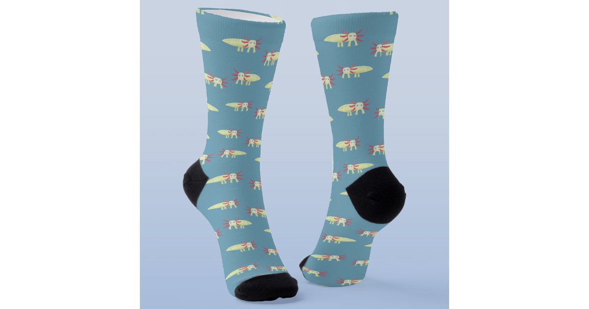Fun Axolotl Socks | Zazzle