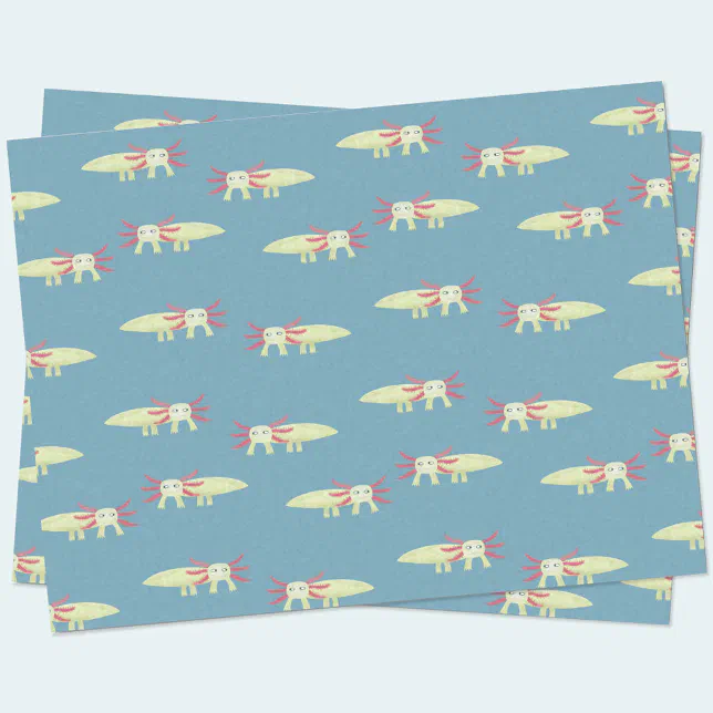 Fun Axolotl Tissue Paper | Zazzle
