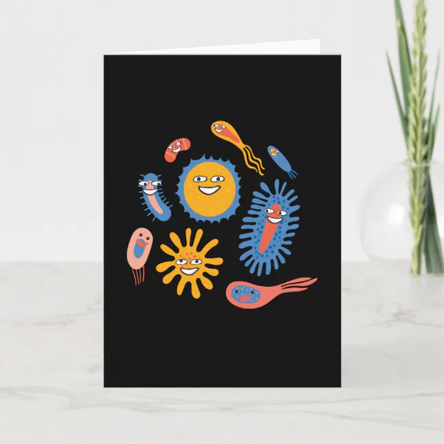 Fun Bacteria Microbiology Chemistry Card | Zazzle