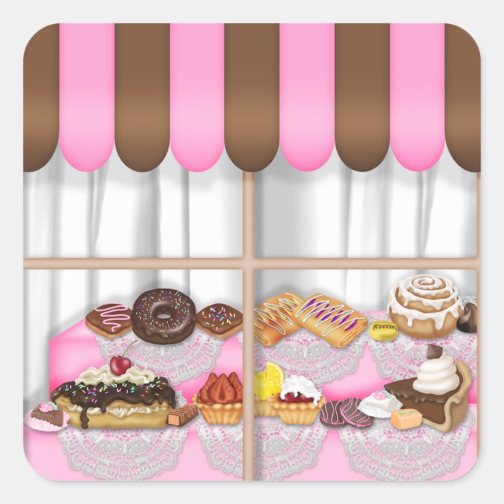 Fun Bakery Sweet Treats sticker | Zazzle