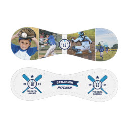 Fun Baseball Player Number & Name Photo Collage | Zazzle