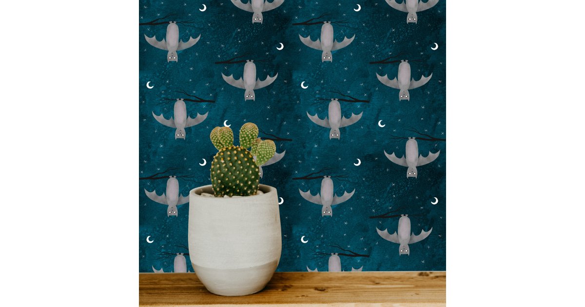 Fun Bat Dark Wallpaper | Zazzle