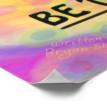 Fun Be the Nice Kid Inspirational School Poster | Zazzle