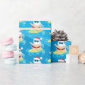 Fun beach surfing Christmas Santa wrap party Wrapping Paper | Zazzle