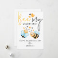Fun Bee My Valentine? Valentines Day Holiday Card | Zazzle