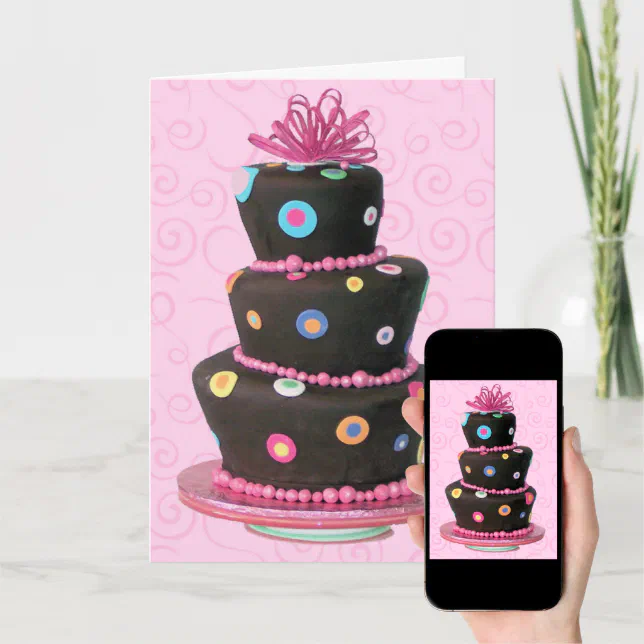 Fun Birthday Cake card | Zazzle